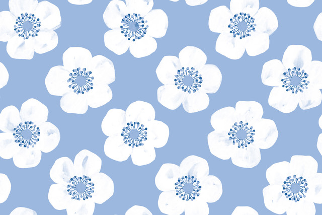 Meterware Erdbeeren Blüten 3 von Primus Pattern - textilwerk.com