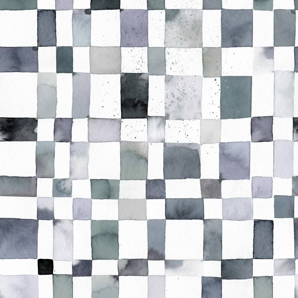 Meterware Watercolor Checker Blue online kaufen bei textilwerk.com